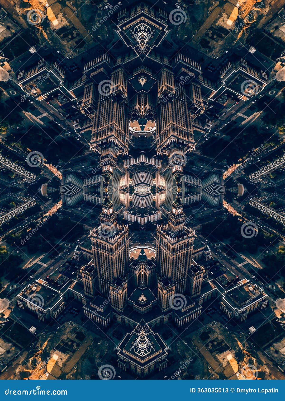 Mirrored Geometry Lines and Shapes, Symmetry Perspective Intricate ...