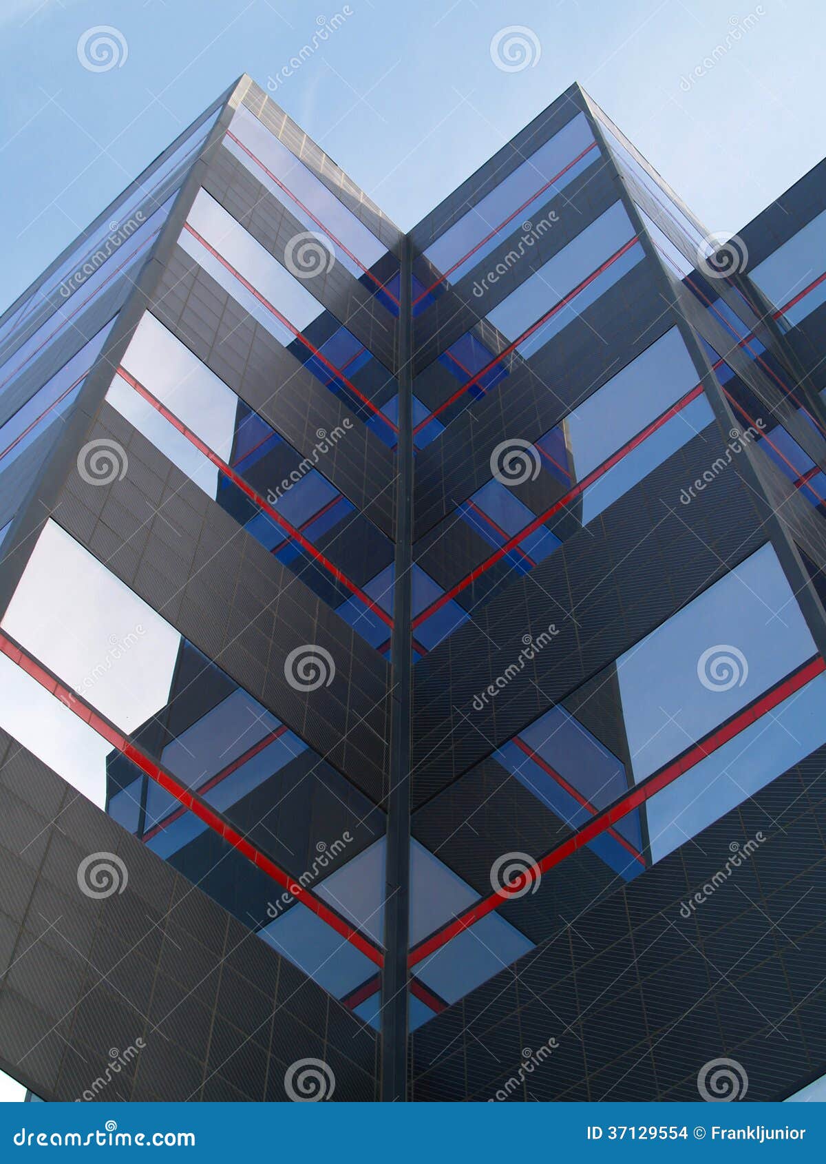 Mirrored Glass Modern Building Stock Photo - Image of geometric, modern ...