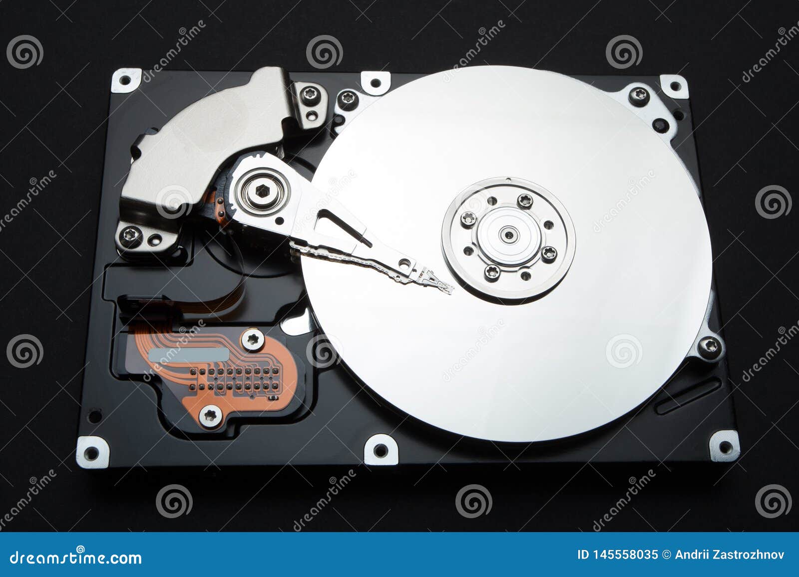 Mirrored Hard Disk of a Computer. the Concept of Data, Hardware and ...