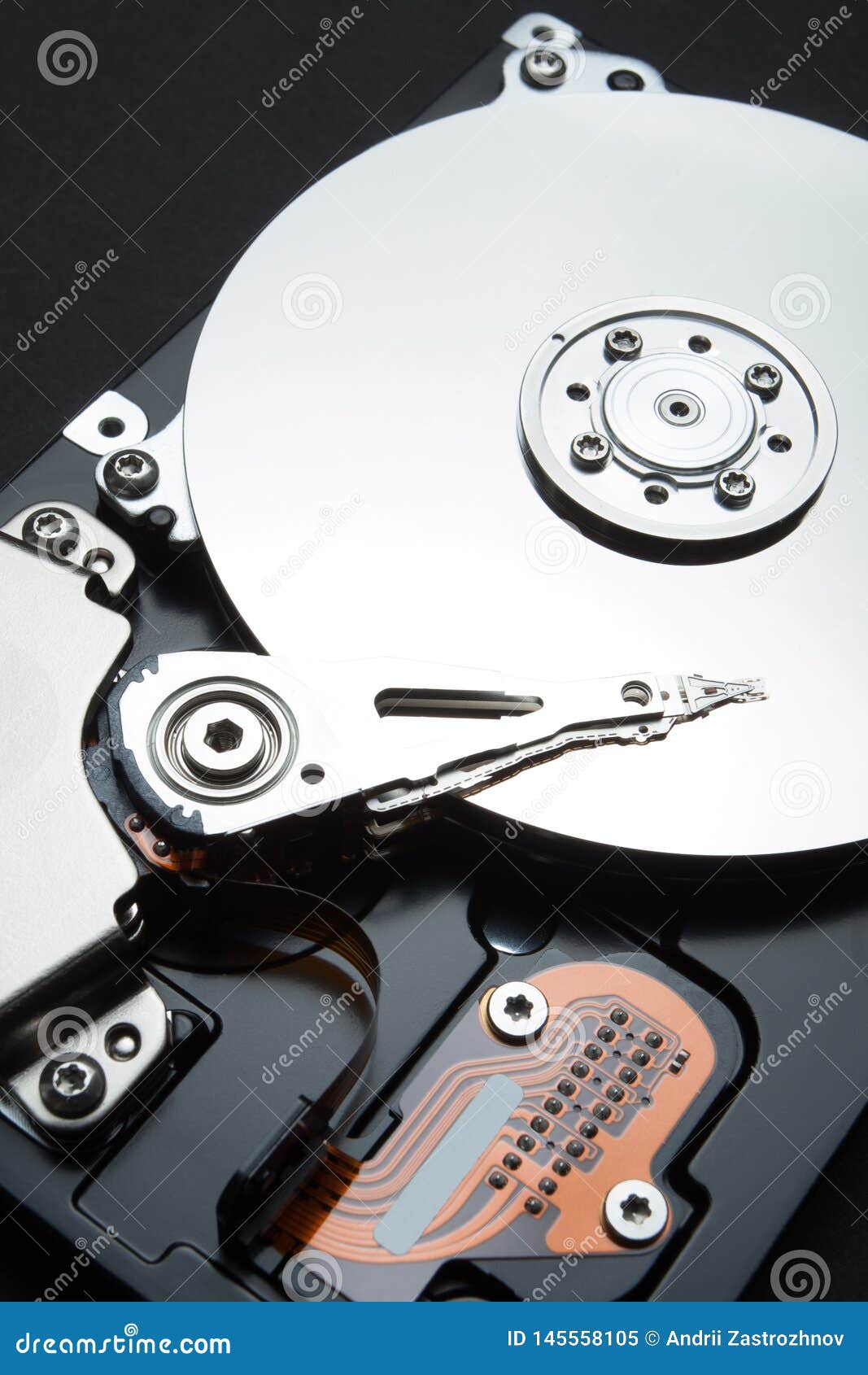 Mirrored Partition of Data Storage on the Hard Disk on a Black ...
