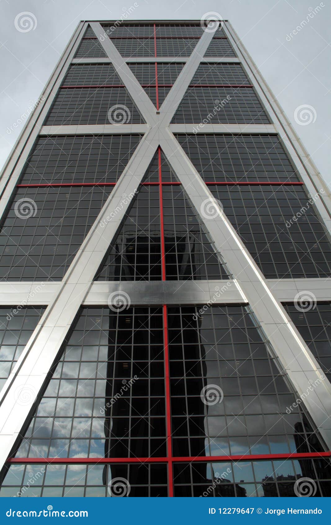 Mirrored tower stock image. Image of district, pattern - 12279647
