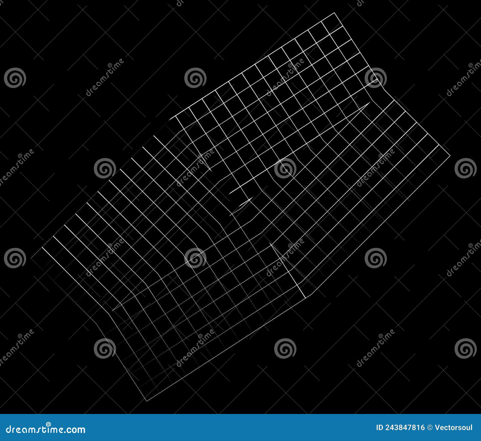 Mirrored, Tweaked Irregular Grid, Mesh, Grating and Lattice Geometric ...