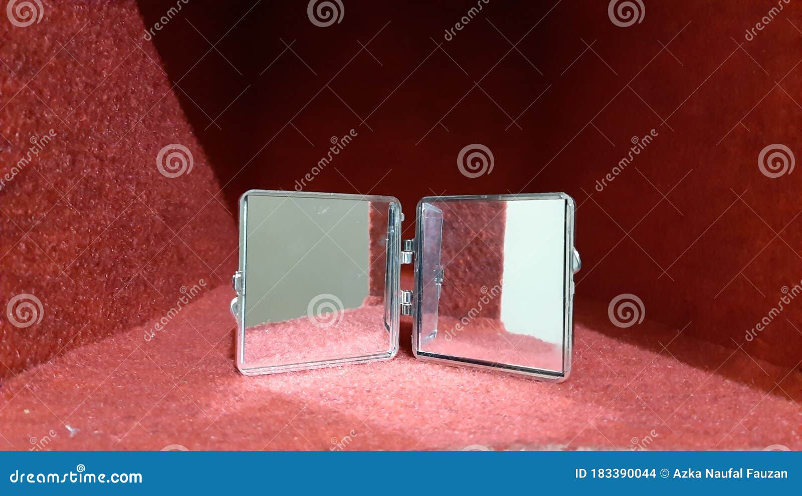 Mirroring Mirrors in the Red Box Stock Photo - Image of brown, orange ...