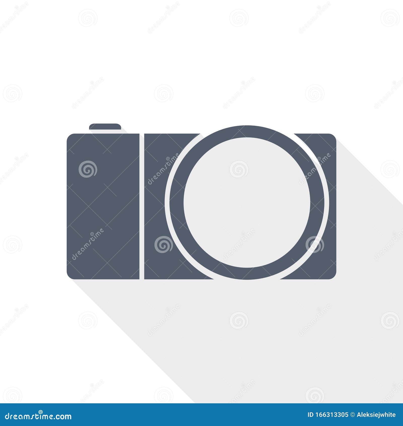 Mirrorless Camera Flat Design Icon, Photography Concept Illustration ...