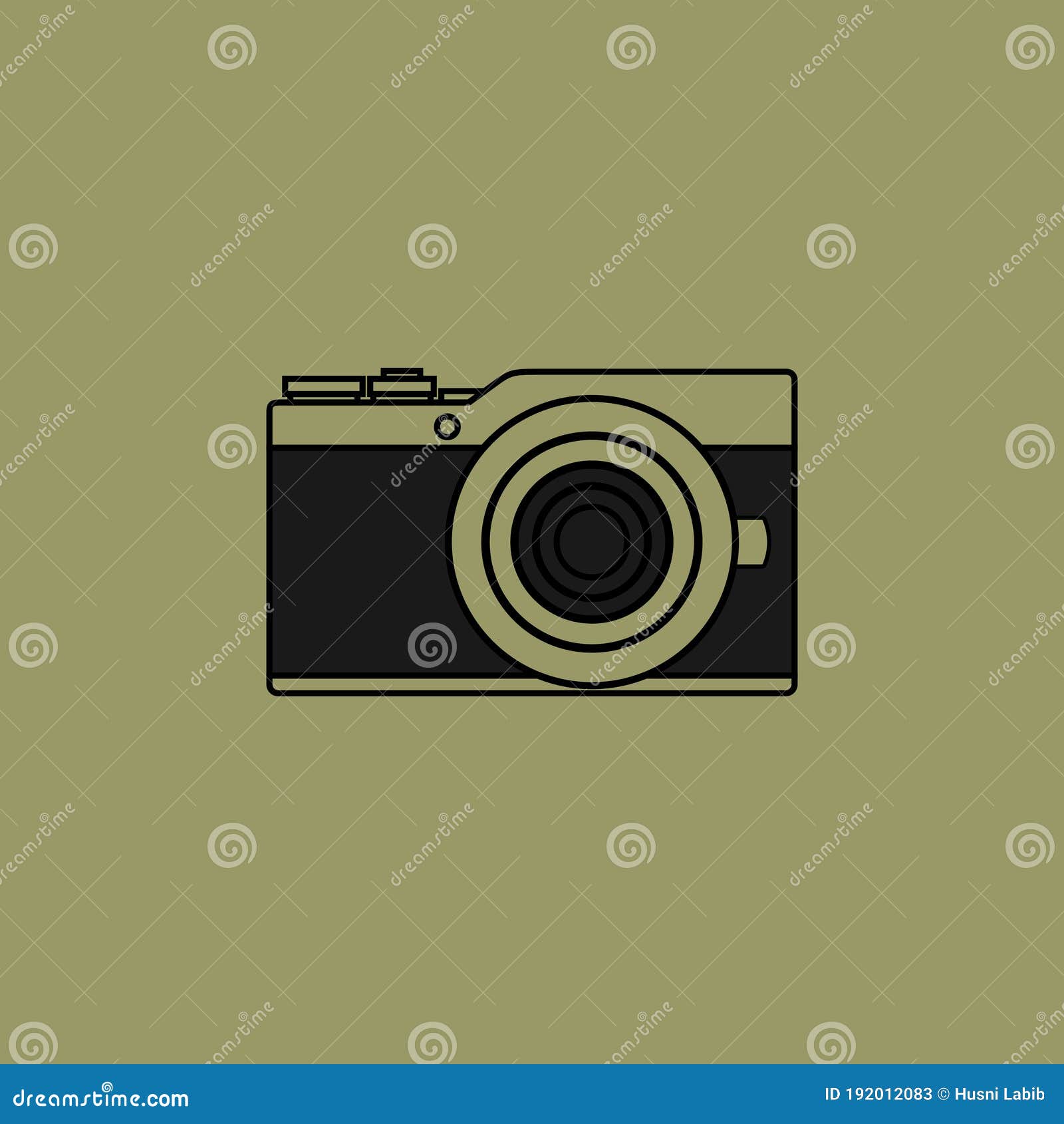 Mirrorless Camera Vector Illustration Stock Vector - Illustration of ...