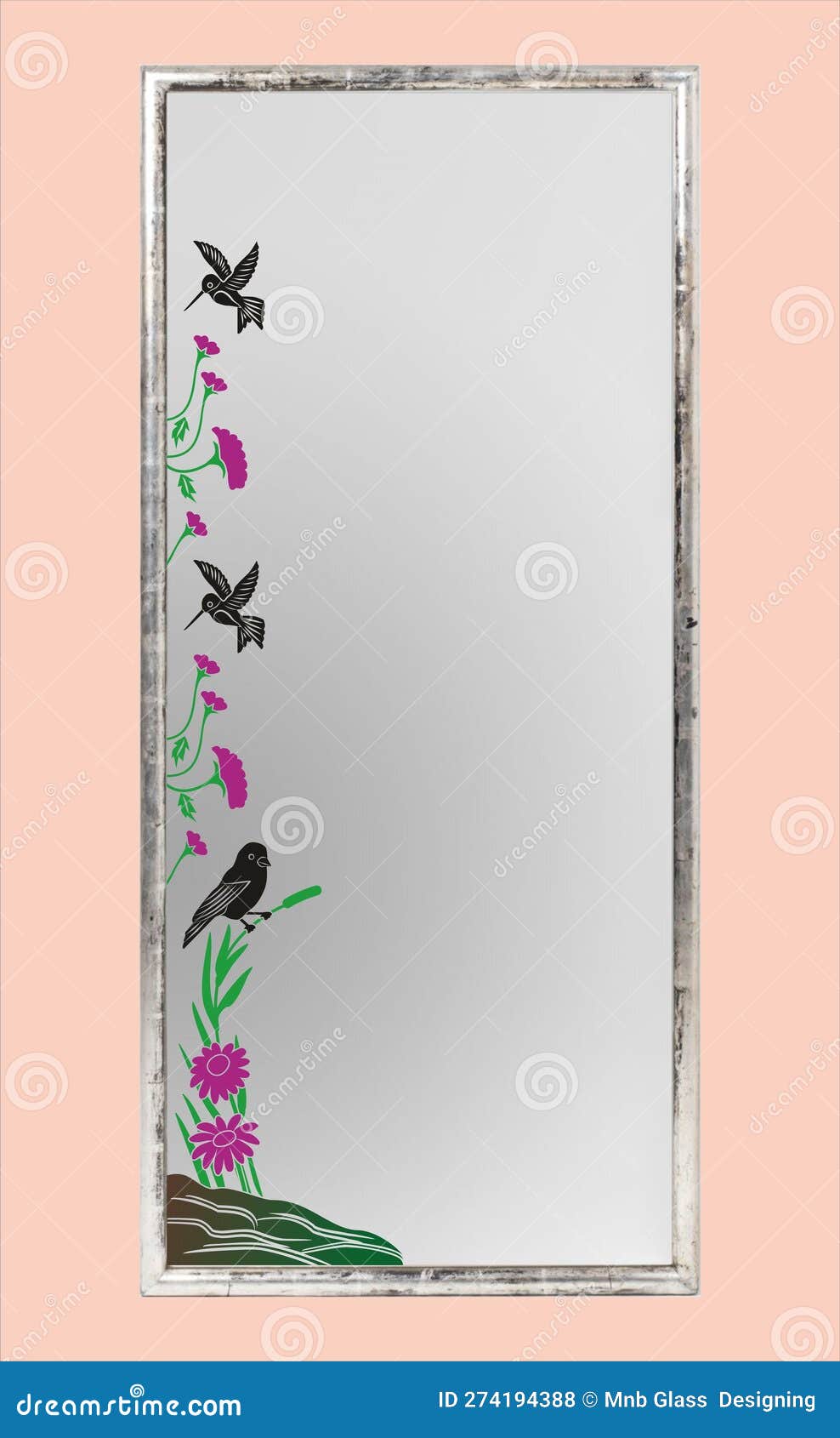 Mirrors Glass Border Design Vector CDR Stock Vector - Illustration of ...