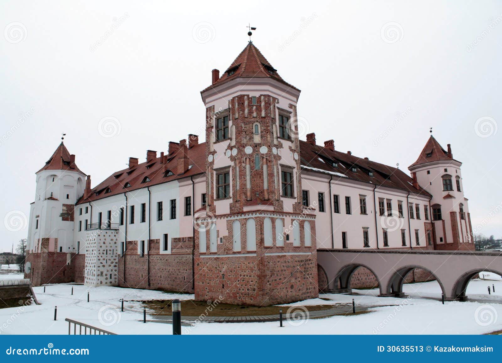 Mirsky Castle Complex stock image. Image of belarus, mansion - 30635513