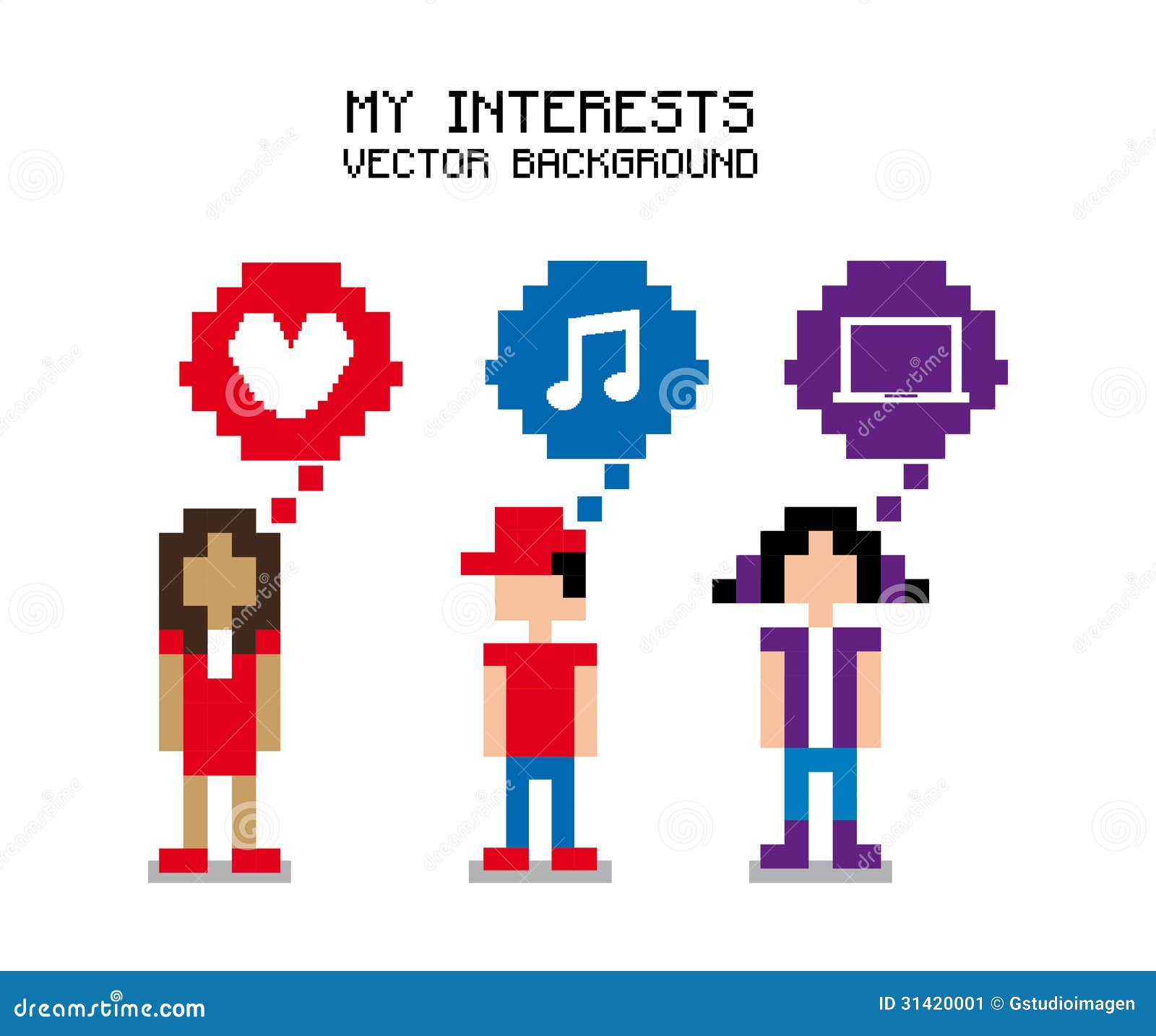 Mis intereses ilustración del vector. Ilustración de icono - 31420001