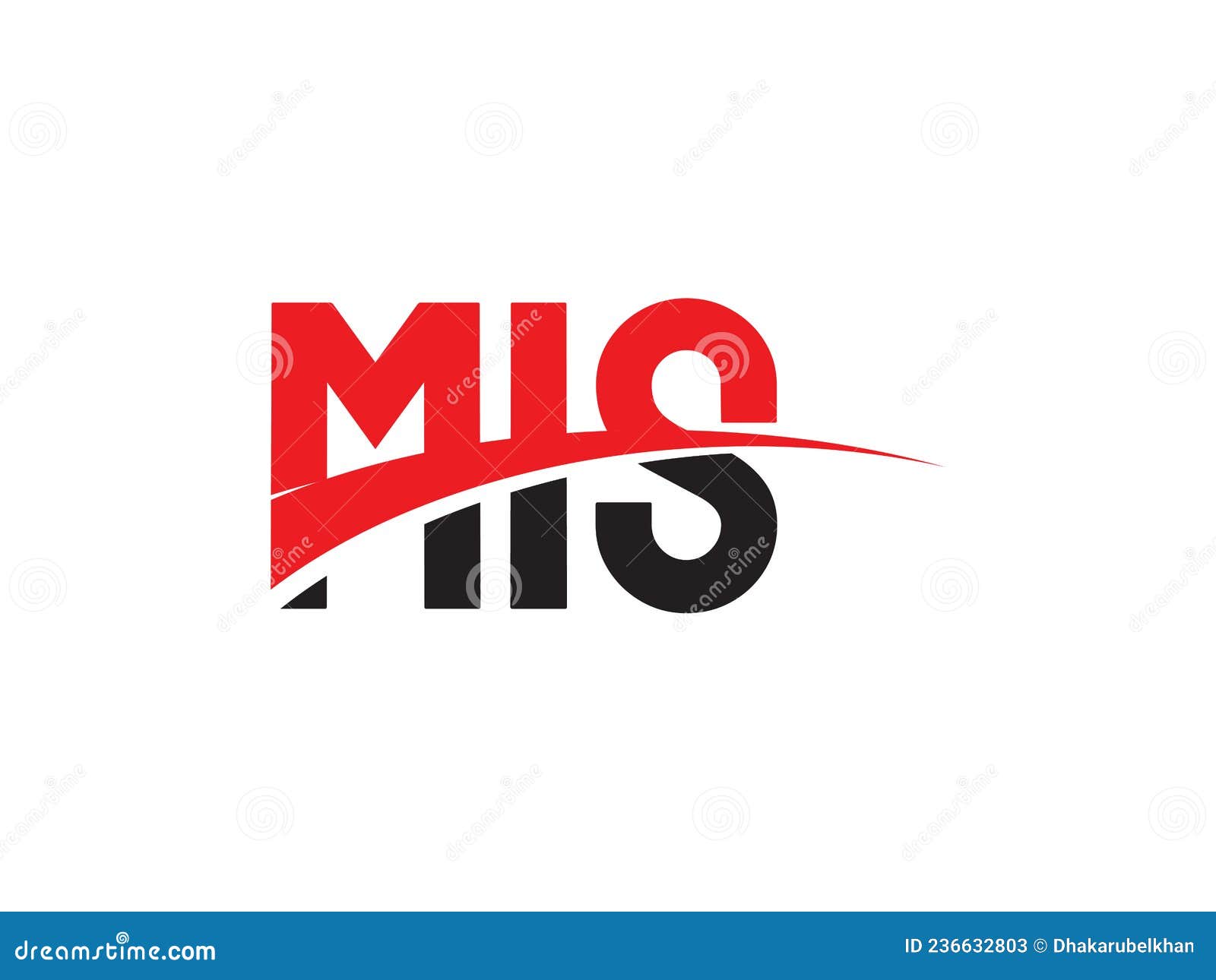 MIS Letter Initial Logo Design Stock Vector - Illustration of abstract ...
