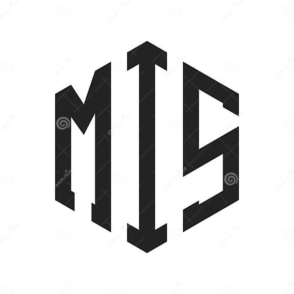 MIS Logo Design. Initial Letter MIS Monogram Logo Using Hexagon Shape ...