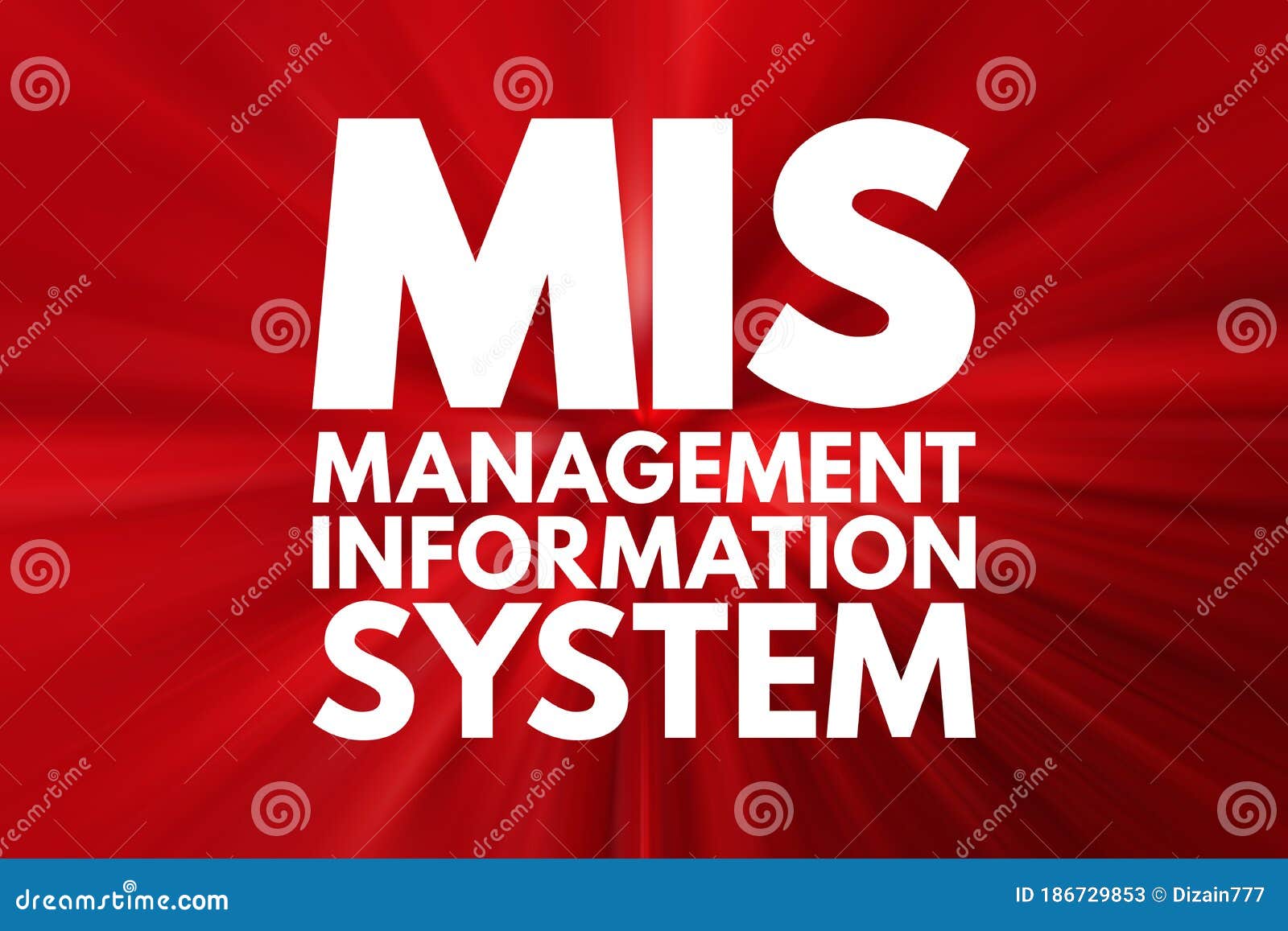 MIS - Management Information System Acronym, Business Concept ...