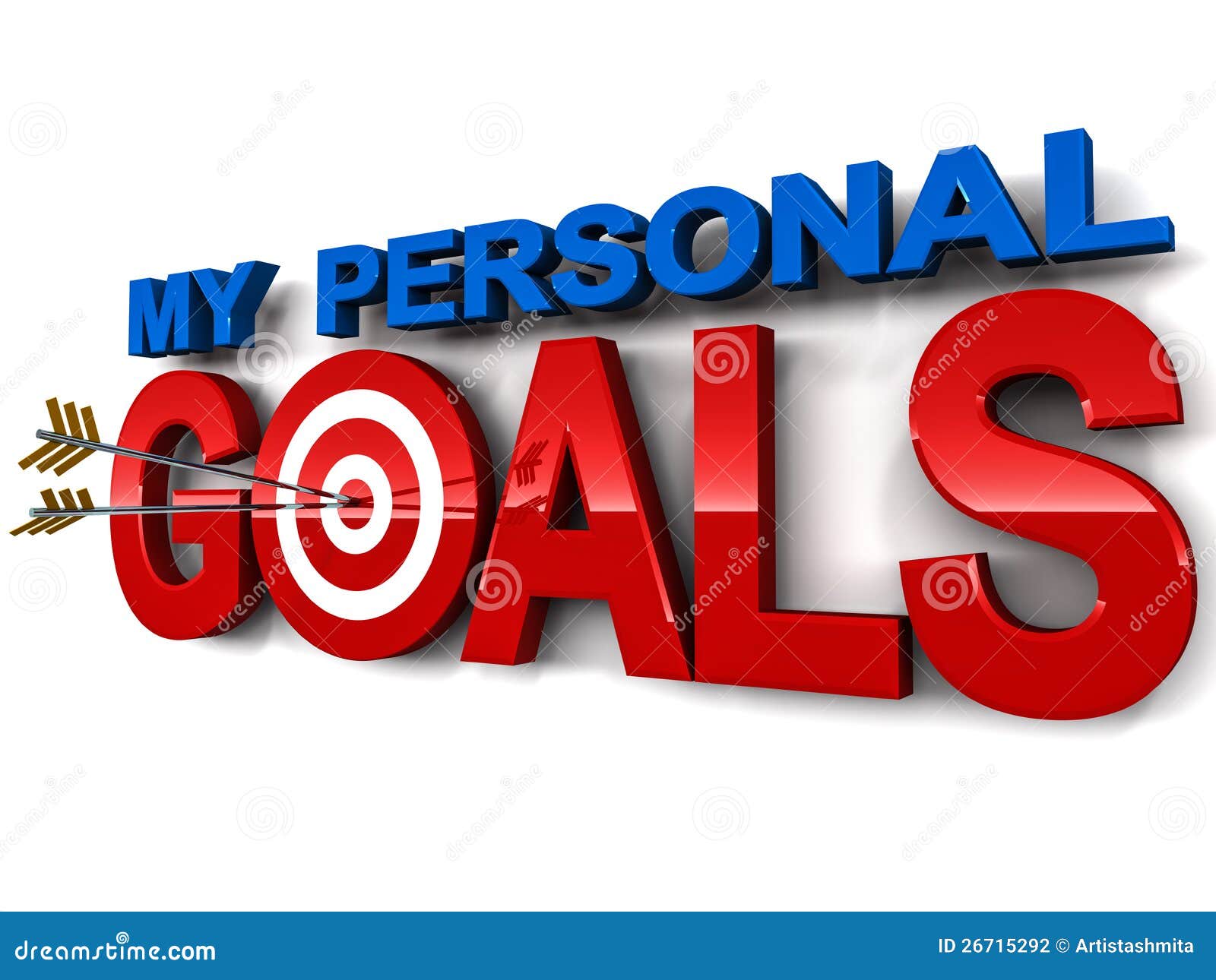 Mis metas personales stock de ilustración. Ilustración de concepto ...