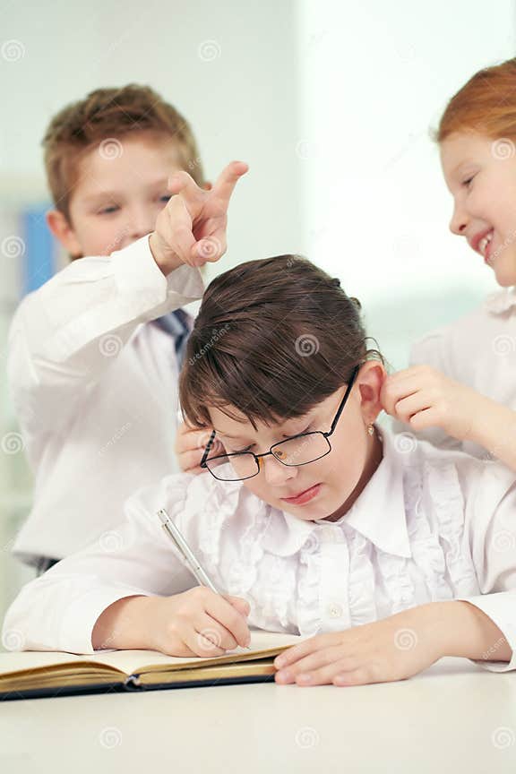 Misbehaving classmates stock image. Image of elementary - 78185801