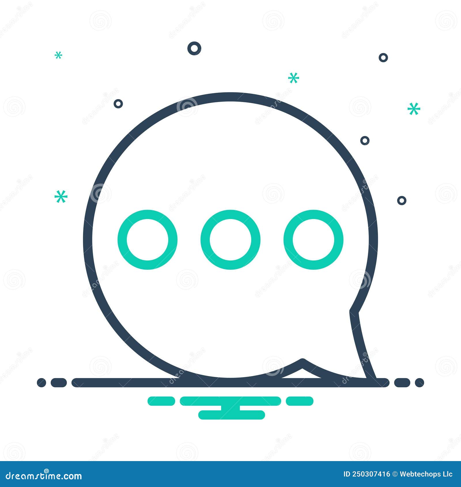 Mix Icon for Misc, Bubble and Message Stock Illustration - Illustration ...