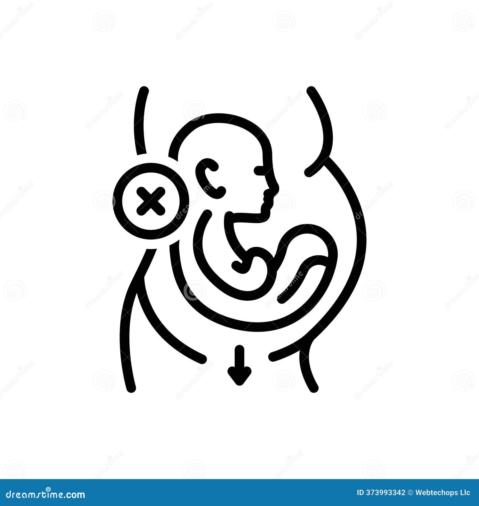 Abortion Of Fetus Logo Sign Set Vector Outline | CartoonDealer.com ...