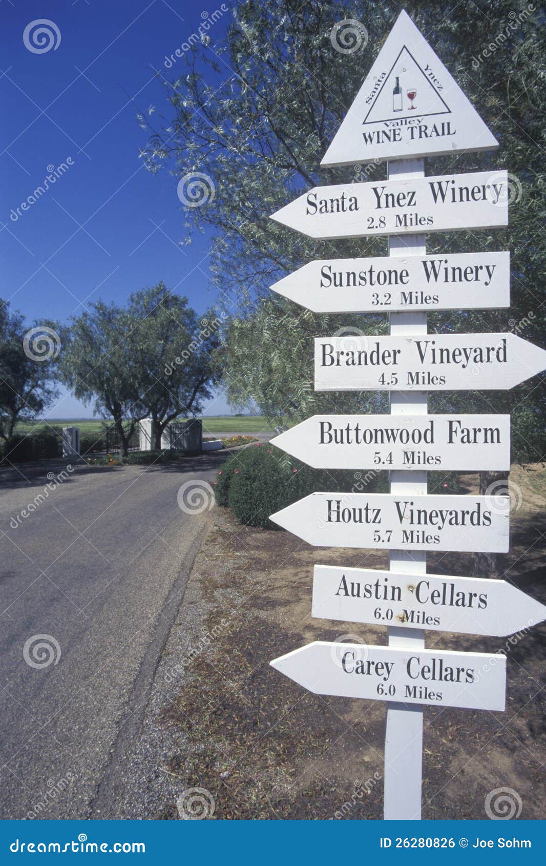 Miscellaneous Distance Signs Stock Photo - Image of names, signs: 26280826