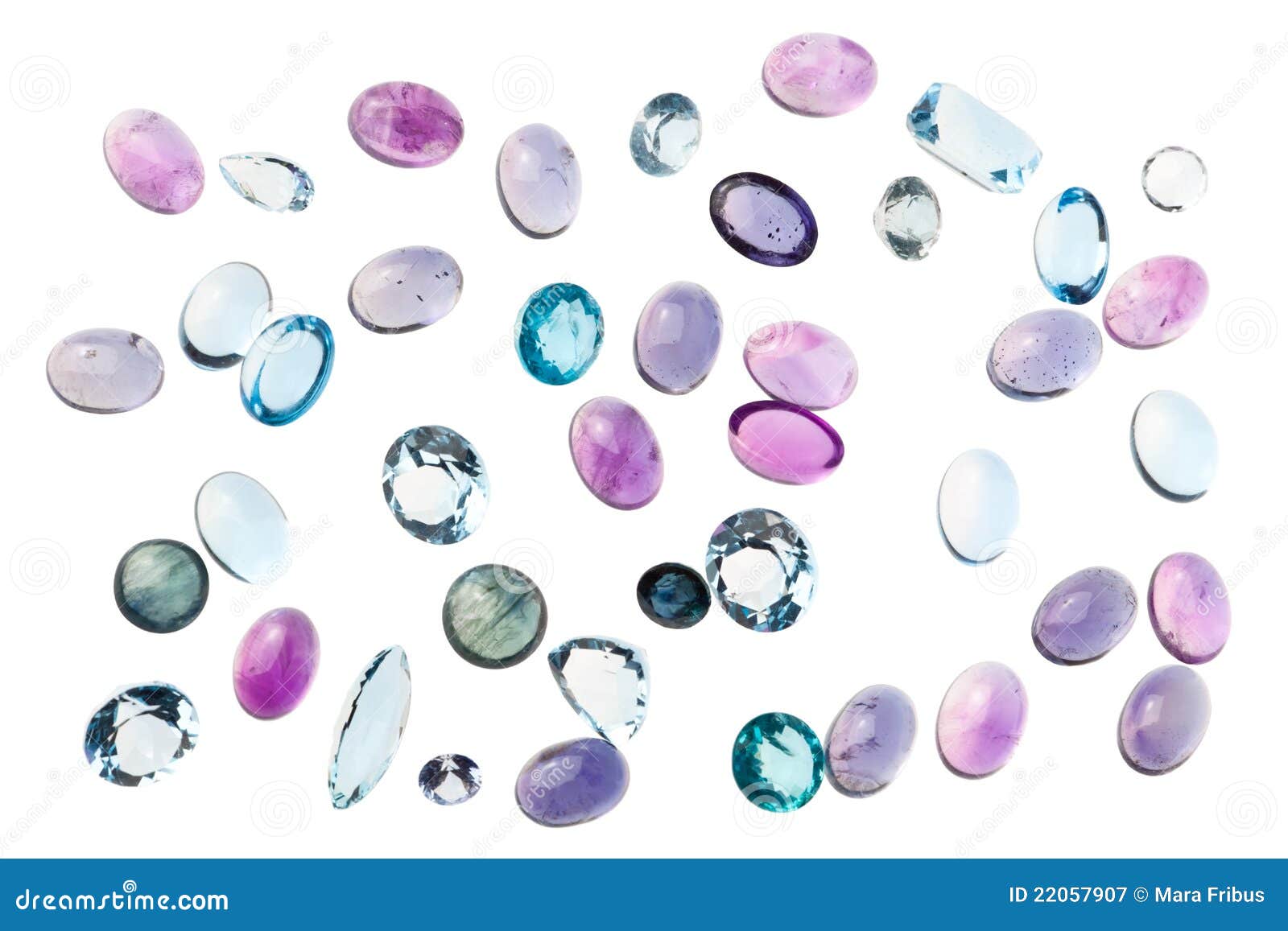 Miscellaneous gems stock image. Image of isolated, faceted - 22057907