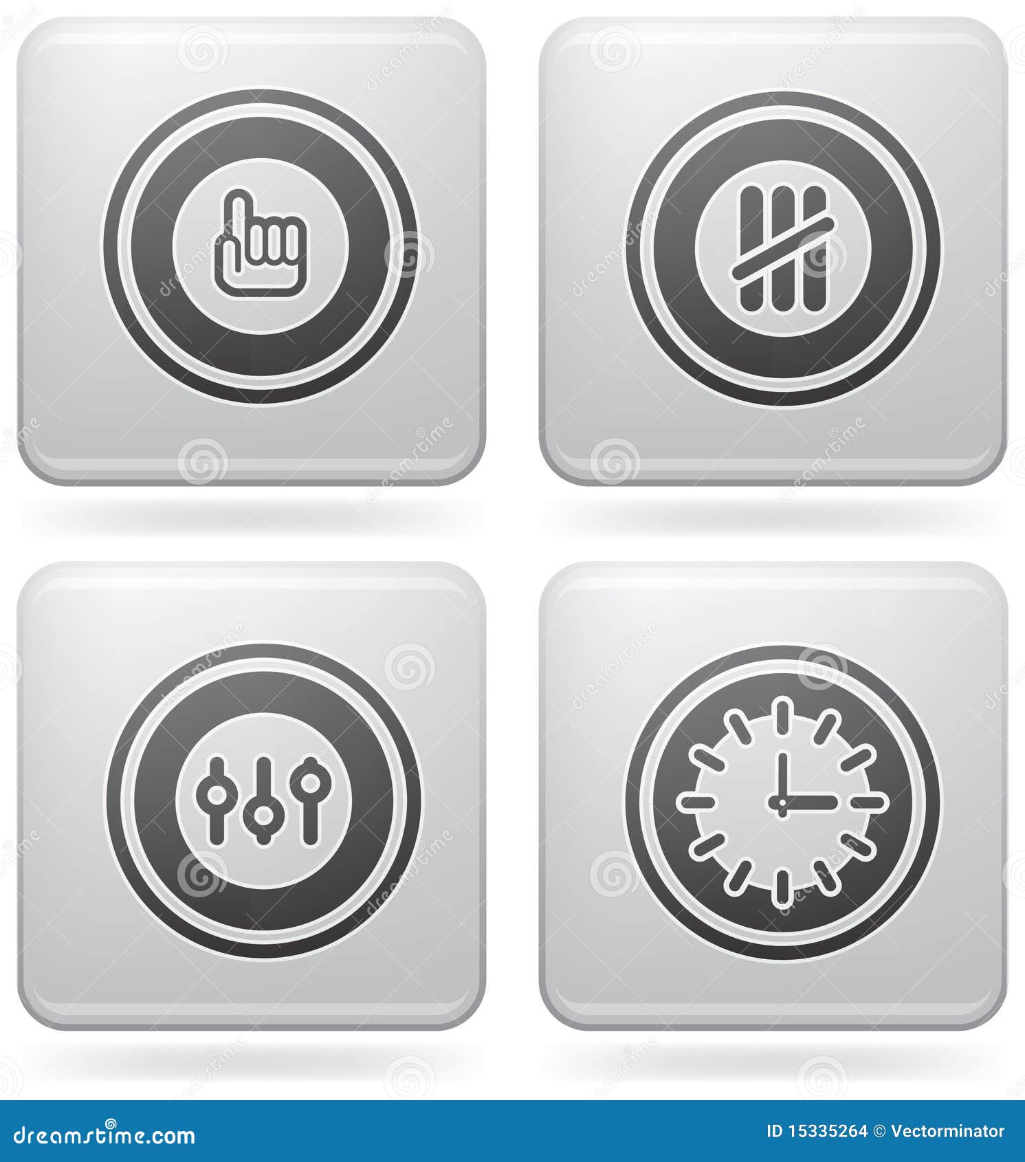 Miscellaneous Icons stock vector. Illustration of hand - 15335264