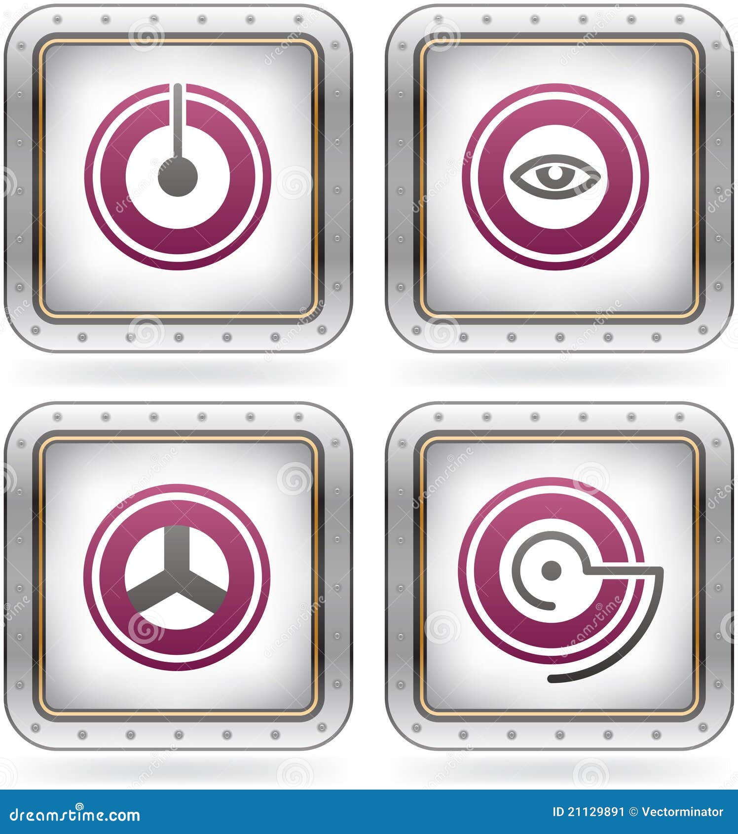 Miscellaneous Icons stock vector. Illustration of pink - 21129891