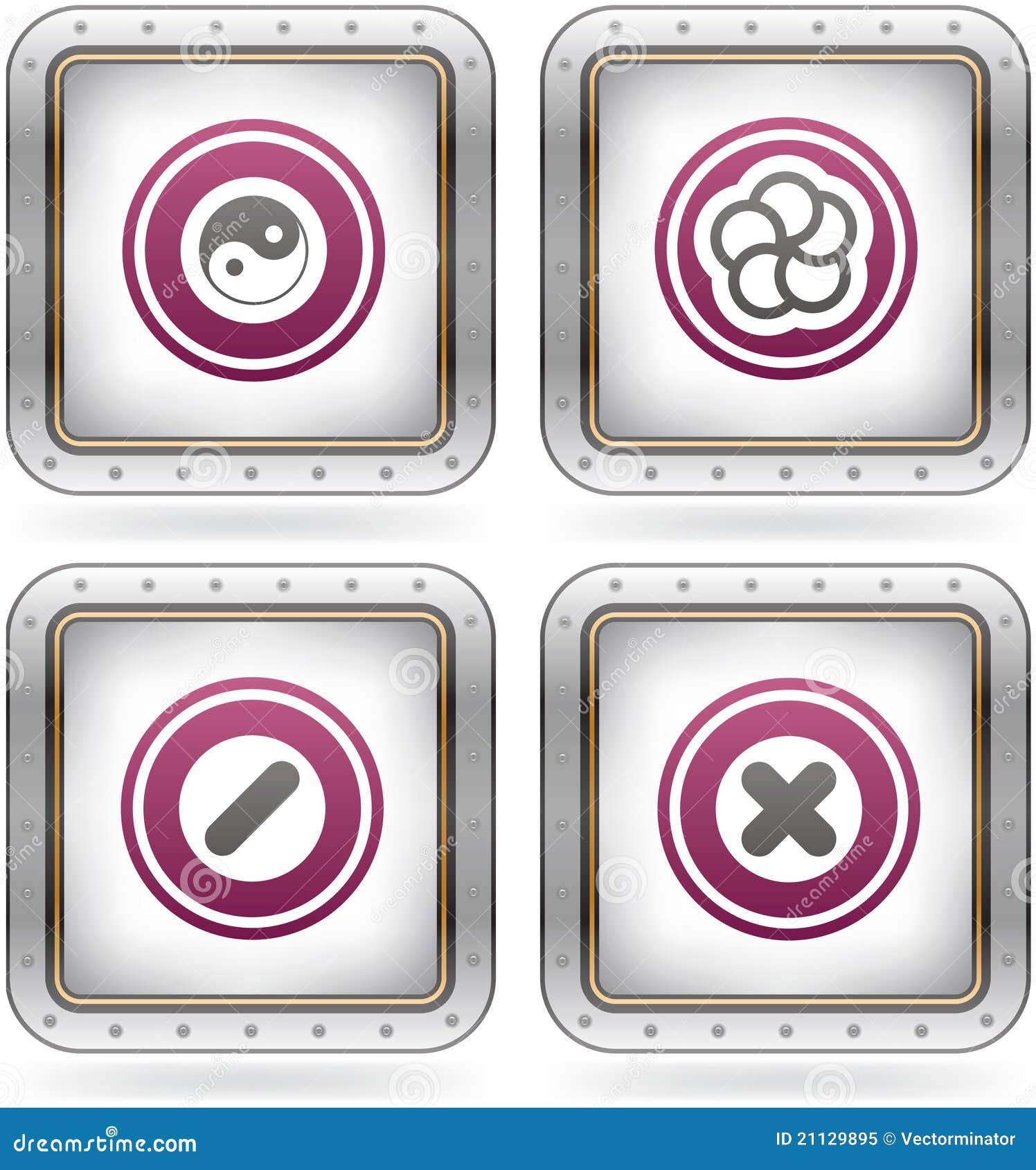 Miscellaneous Icons stock vector. Illustration of flower - 21129895