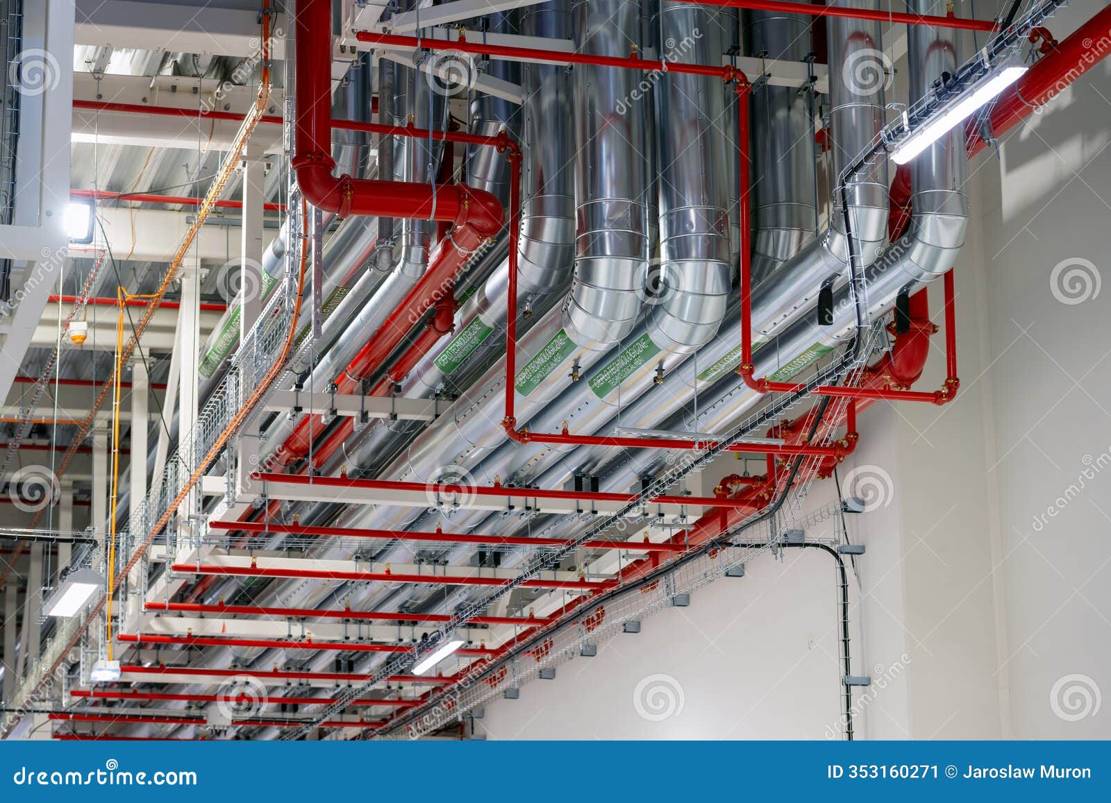 Miscellaneous Industrial Installations Inside Manufacturing Plant Stock ...