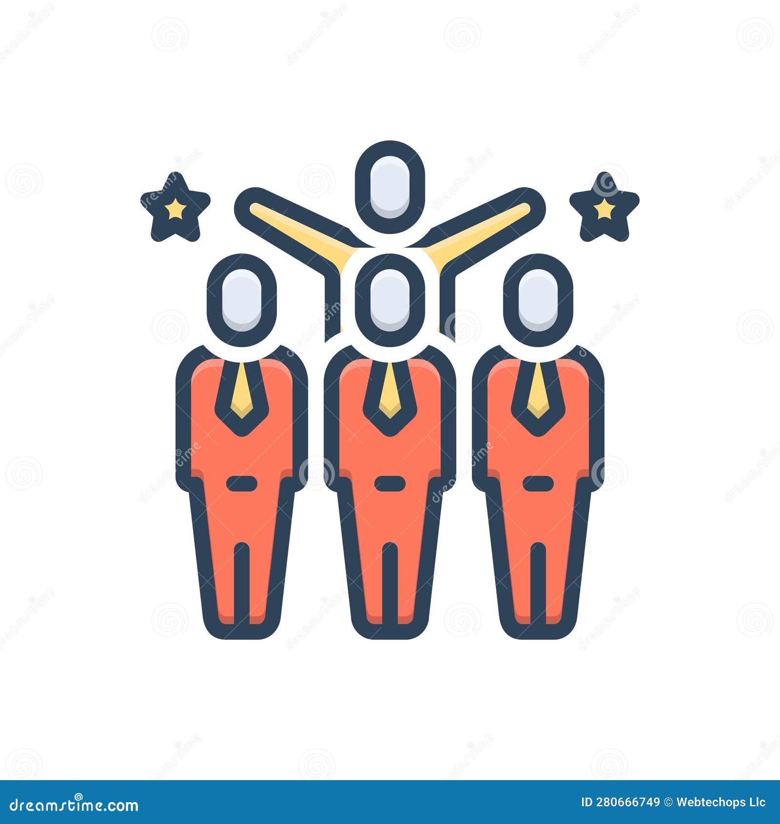 Color Illustration Icon for Members, Fellow and Crowd Stock Vector ...