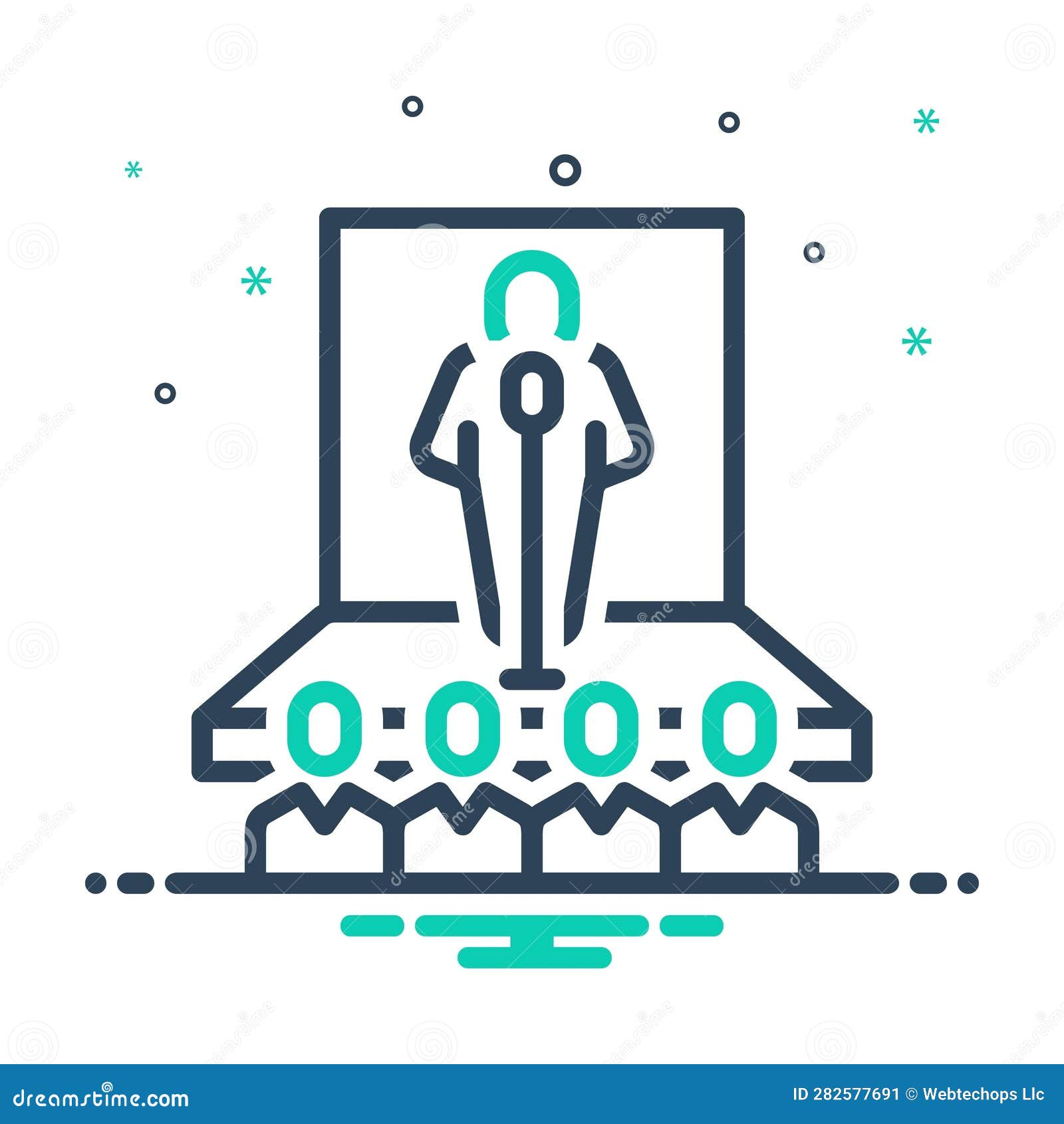 Mix Icon for Hosts, Amphitryon and Bystander Stock Vector ...