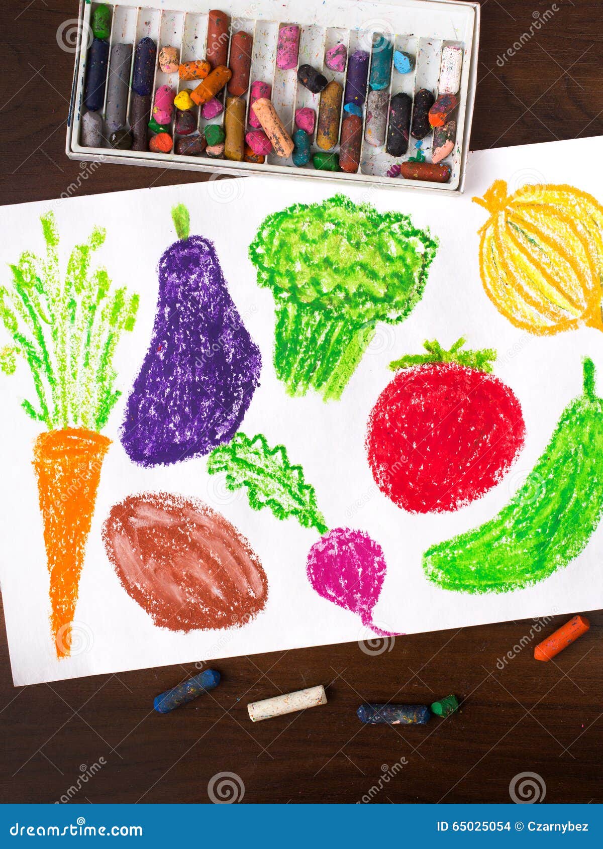 Miscellaneous Types of Vegetables Stock Illustration - Illustration of ...