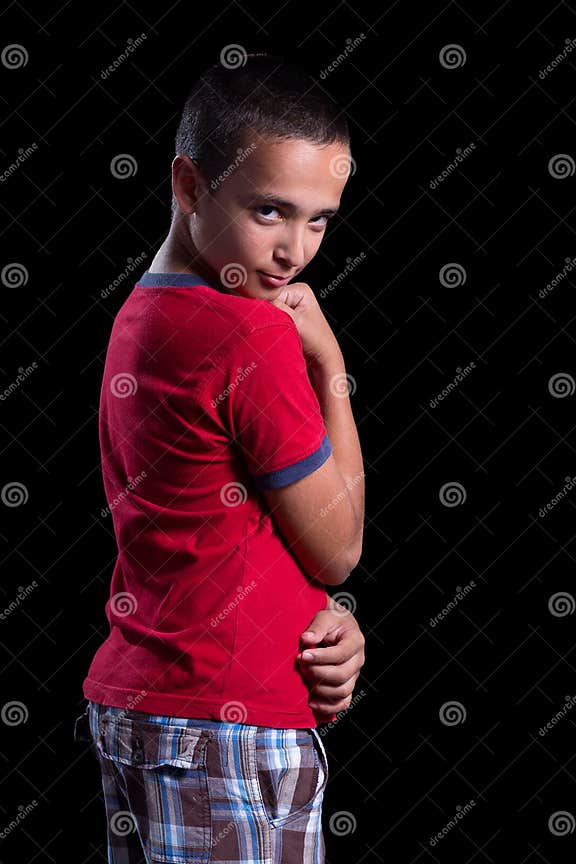Mischievous boy stock photo. Image of hispanic, blue - 43813338