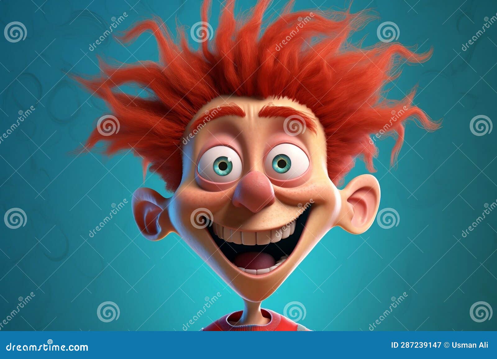 Mischievous Cartoon Character. AI Stock Illustration - Illustration of ...