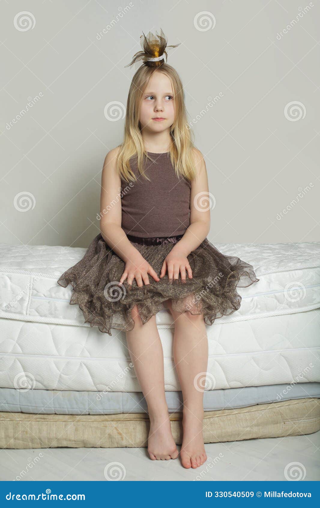 Mischievous Child Girl at Home Stock Image - Image of lying, face ...
