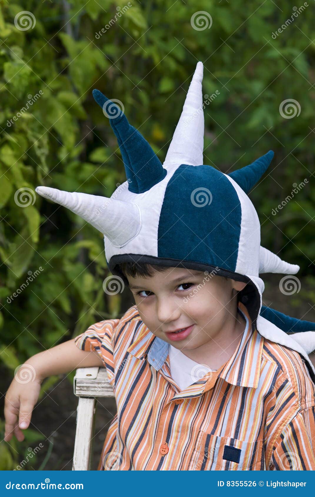 Mischievous child at play stock photo. Image of fantasy - 8355526