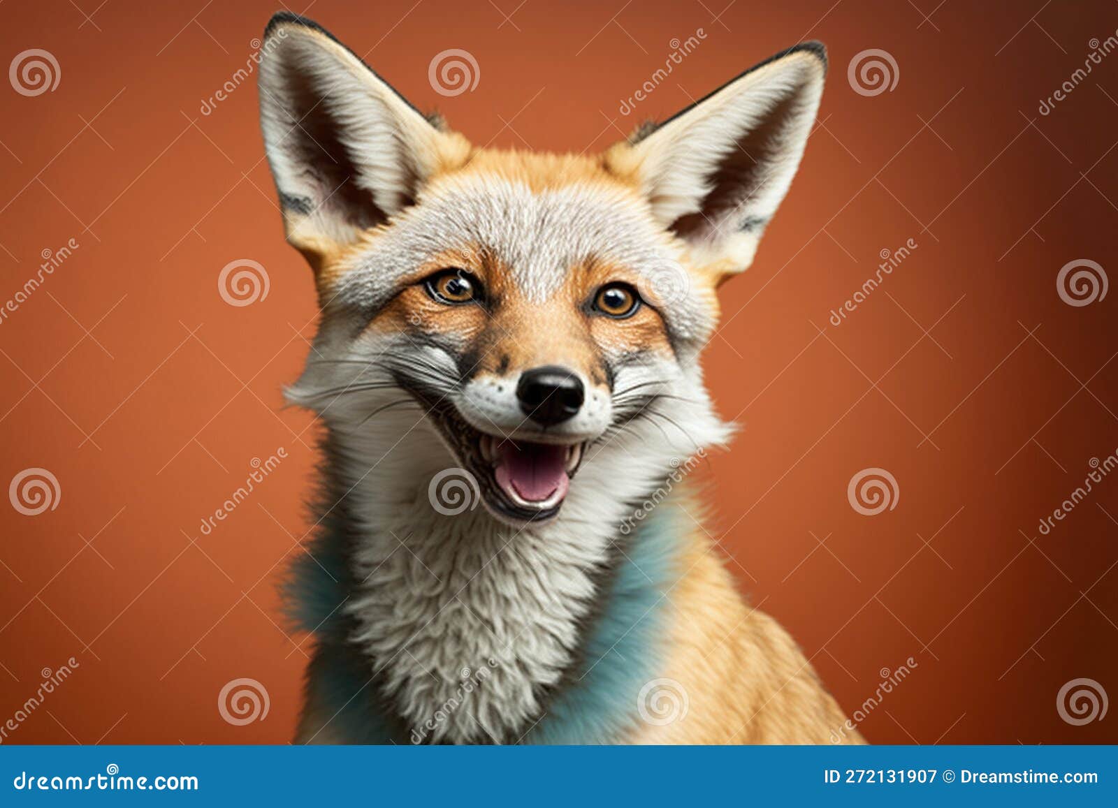 A Mischievous Fox with a Sly Grin on Its Face, Concept of Wit and ...