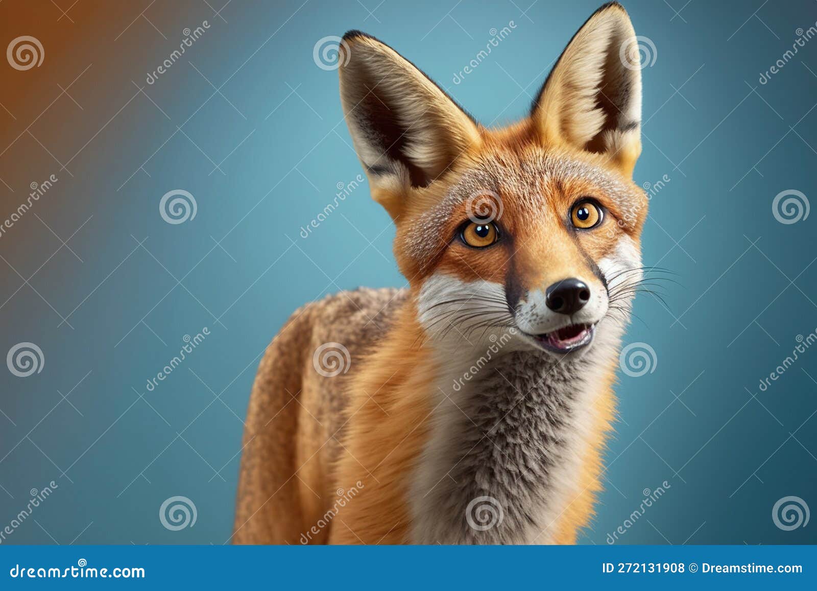 A Mischievous Fox with a Sly Grin on Its Face, Concept of Wit and ...