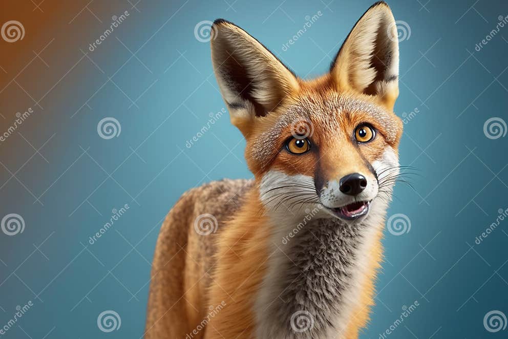 A Mischievous Fox with a Sly Grin on Its Face, Concept of Wit and ...