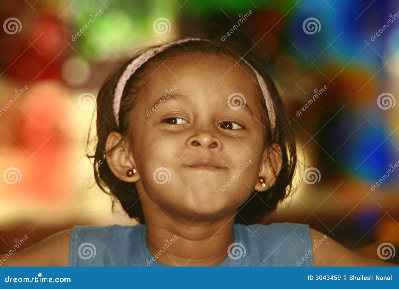 Mischievous Girl stock image. Image of child, hairs, surprise - 3043459