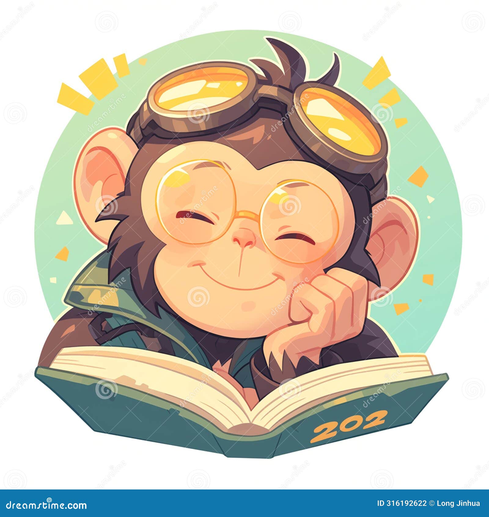 A Mischievous Monkey Software Engineer Cartoon Style Stock Vector ...