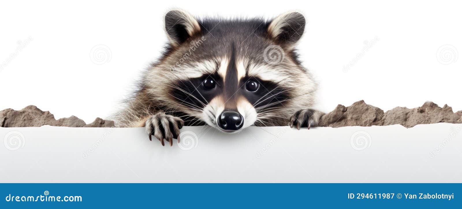 A Mischievous Raccoon Once Again Strikes a Rock Gesture Creating an ...