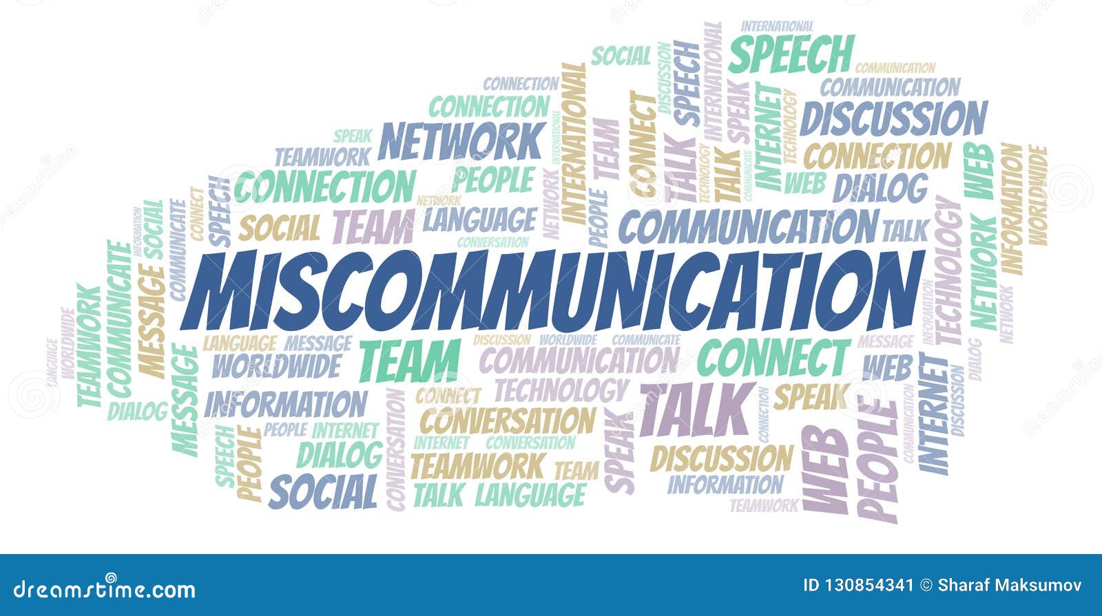 Miscommunication Word Cloud. Stock Illustration - Illustration of ...