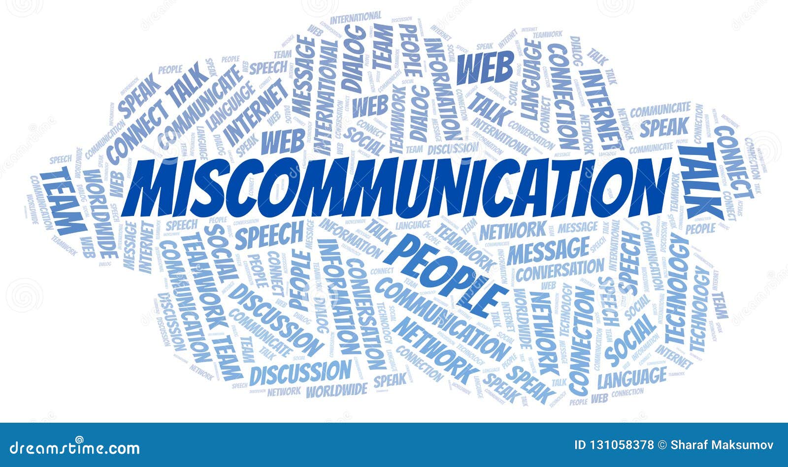 Miscommunication Word Cloud. Stock Illustration - Illustration of ...