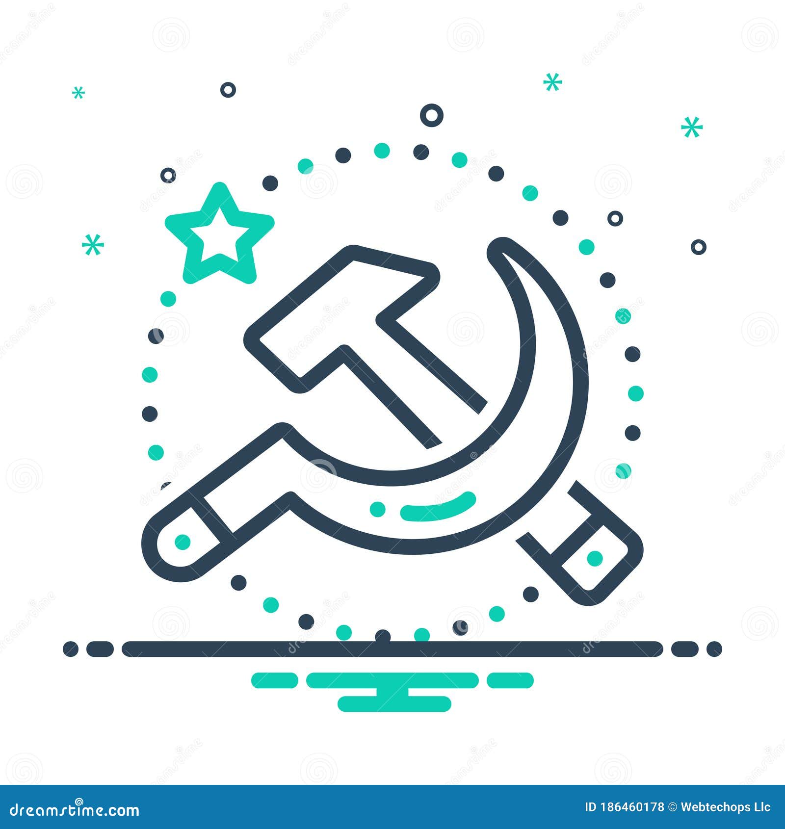 Mix Icon for Soviet, Communist and Union Stock Vector - Illustration of ...