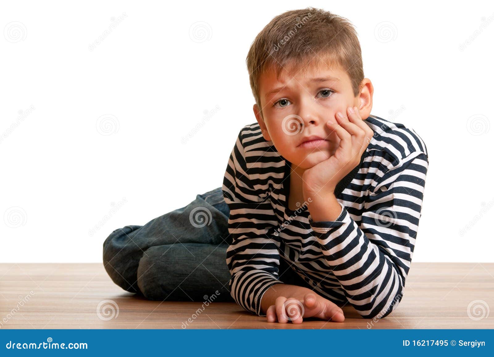 Miserable kid stock image. Image of melancholy, casual - 16217495