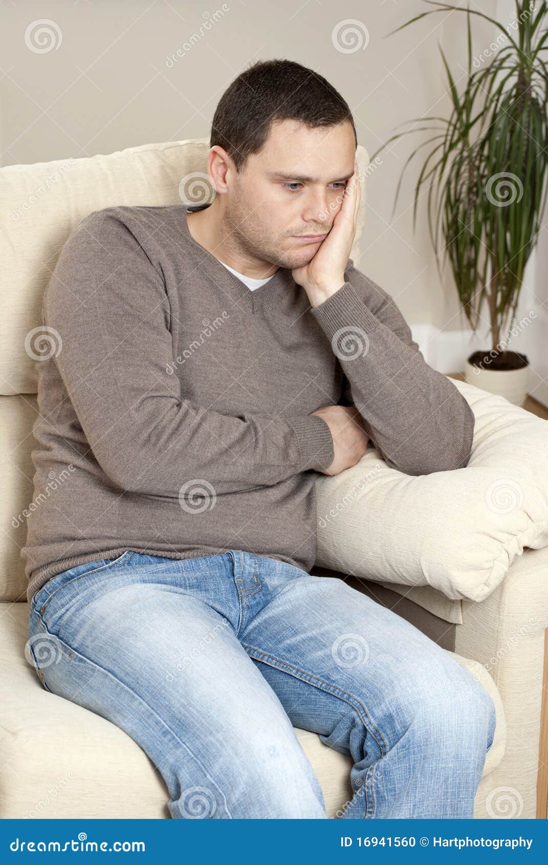 Miserable man stock photo. Image of depression, lonely - 16941560