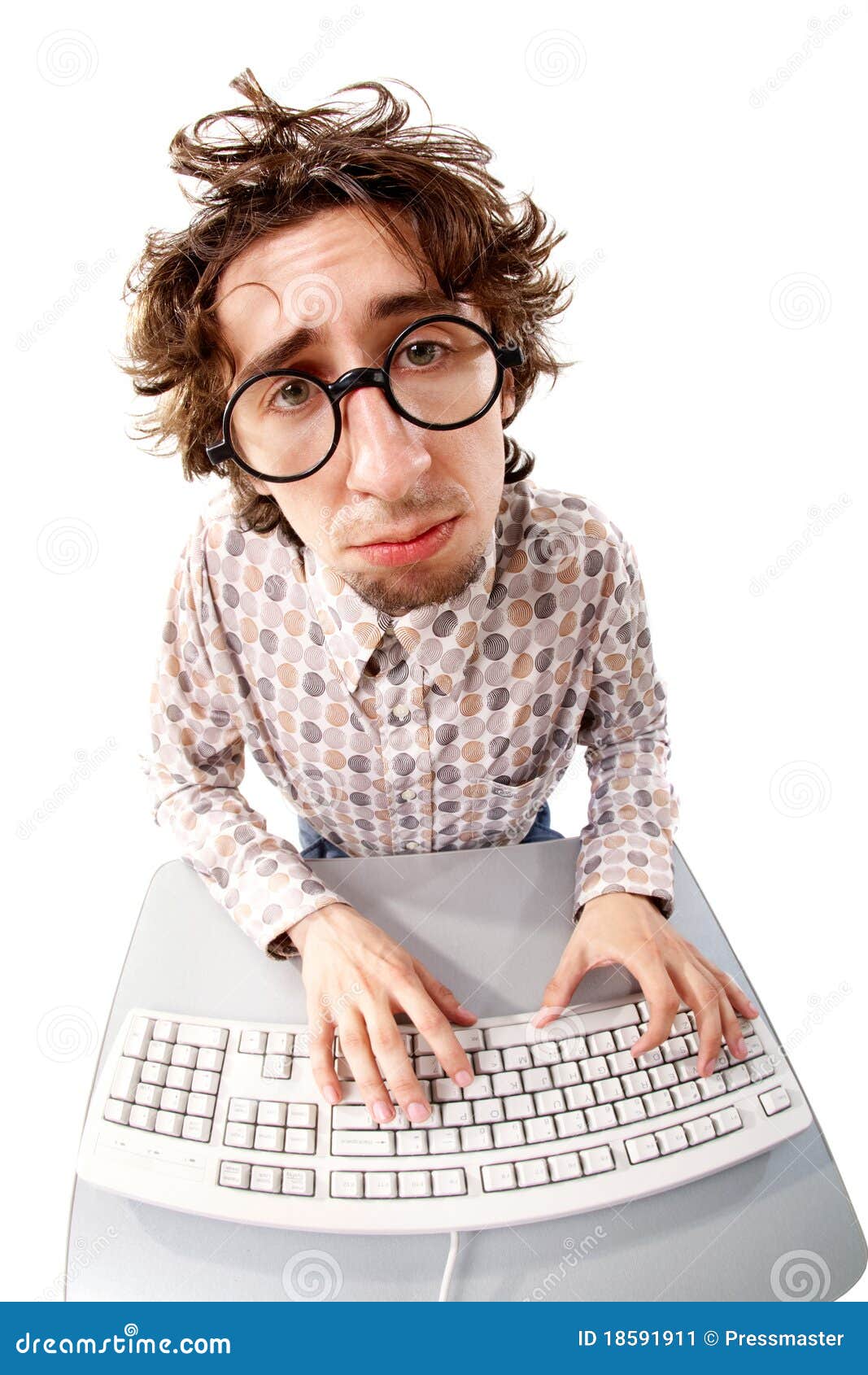 Miserable office worker stock image. Image of clerk, isolated - 18591911