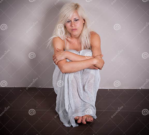 Miserable woman stock photo. Image of face, frightened - 16571796