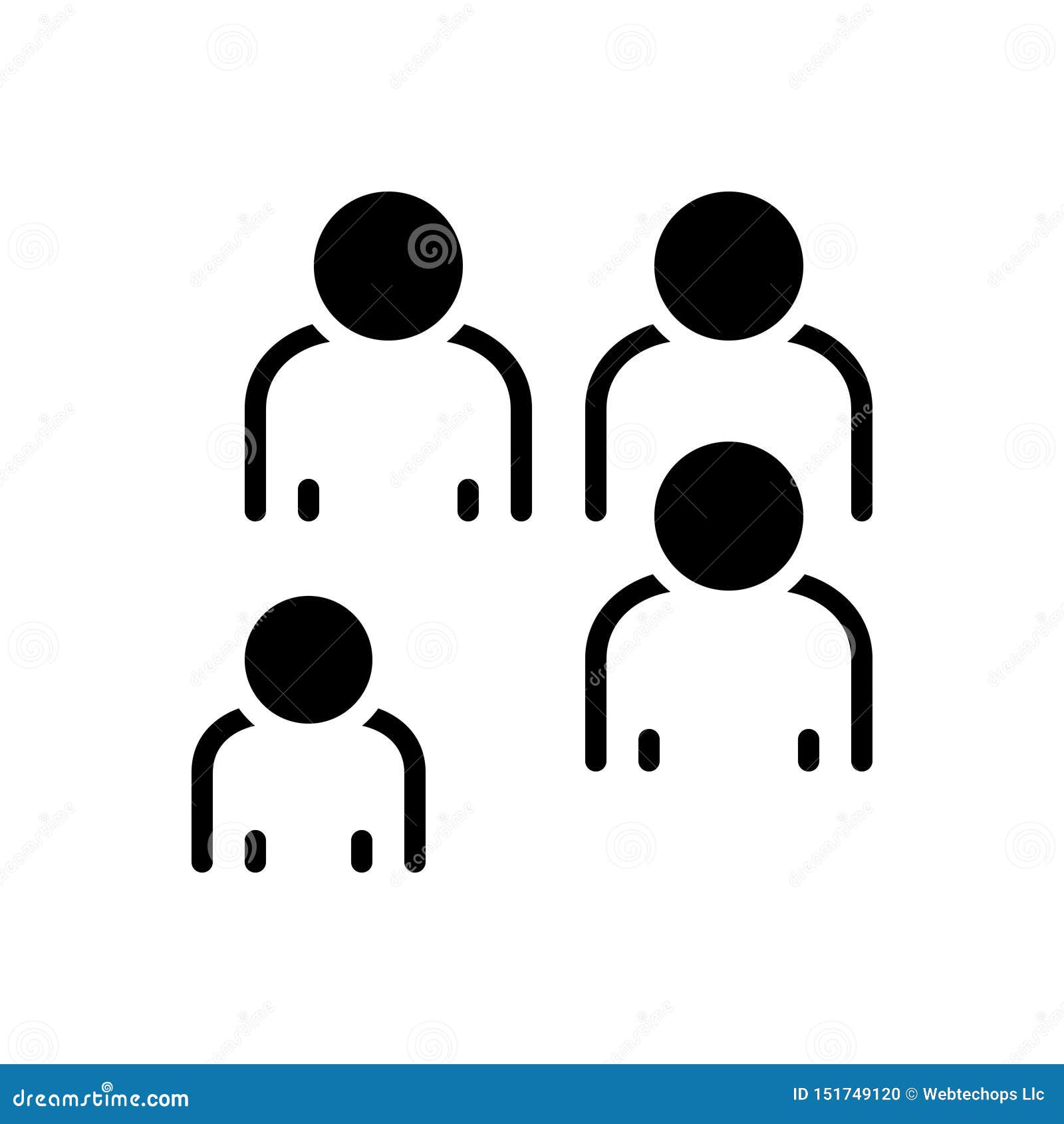 Black Solid Icon for Misfit, Useless and Jobless Stock Vector ...