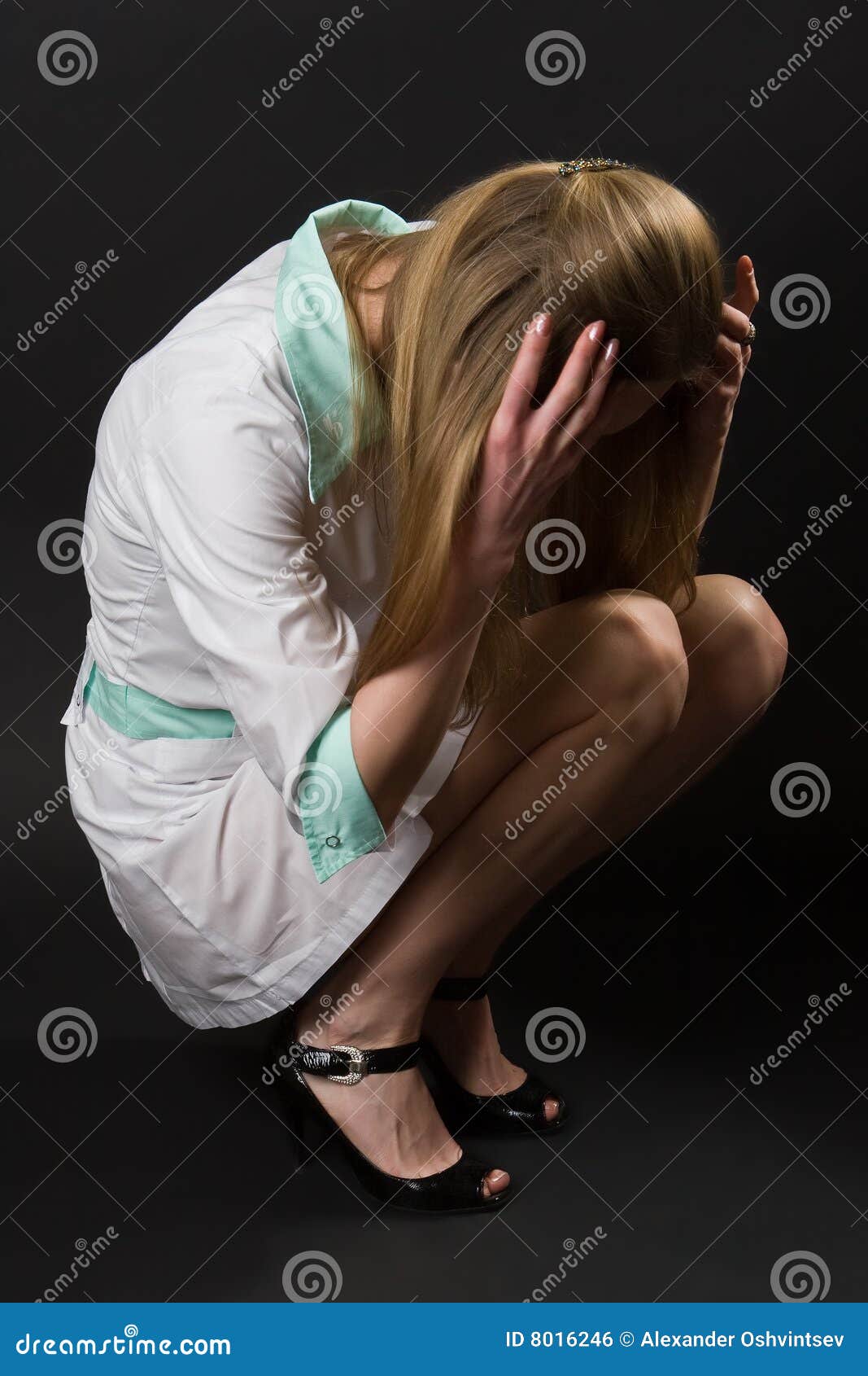 Misfortune stock photo. Image of blonde, girl, dejection - 8016246