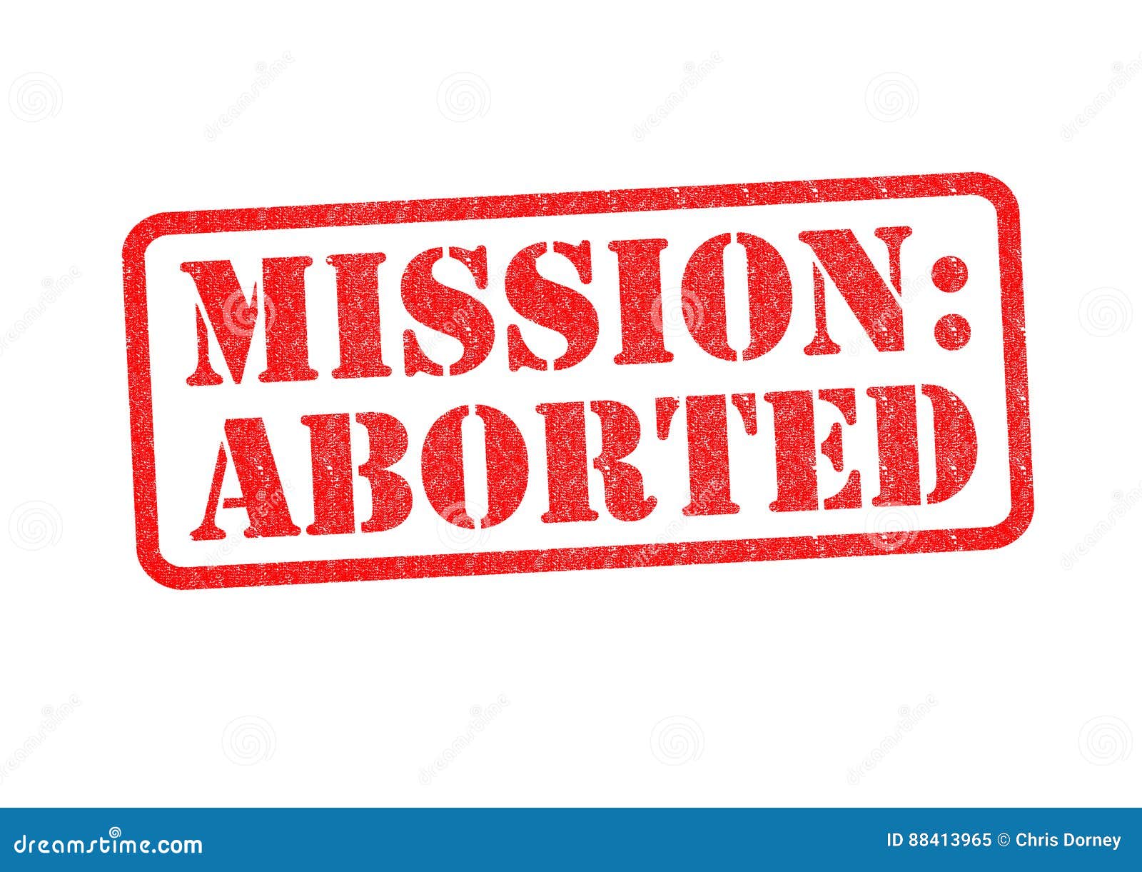 MISIÓN: ABORTADO stock de ilustración. Ilustración de caucho - 88413965