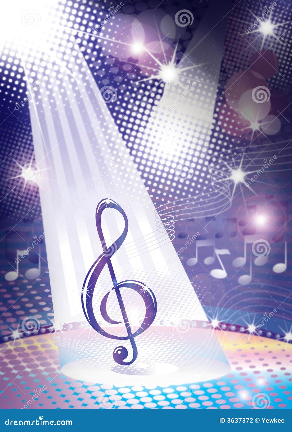 Misic stock illustration. Illustration of modern, show - 3637372