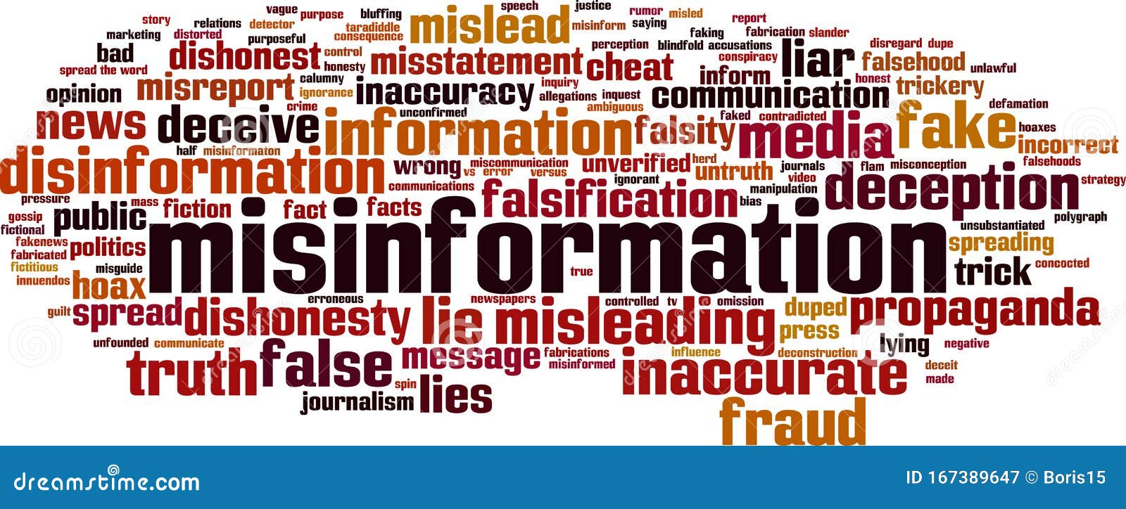 Misinformation word cloud stock vector. Illustration of misreport ...